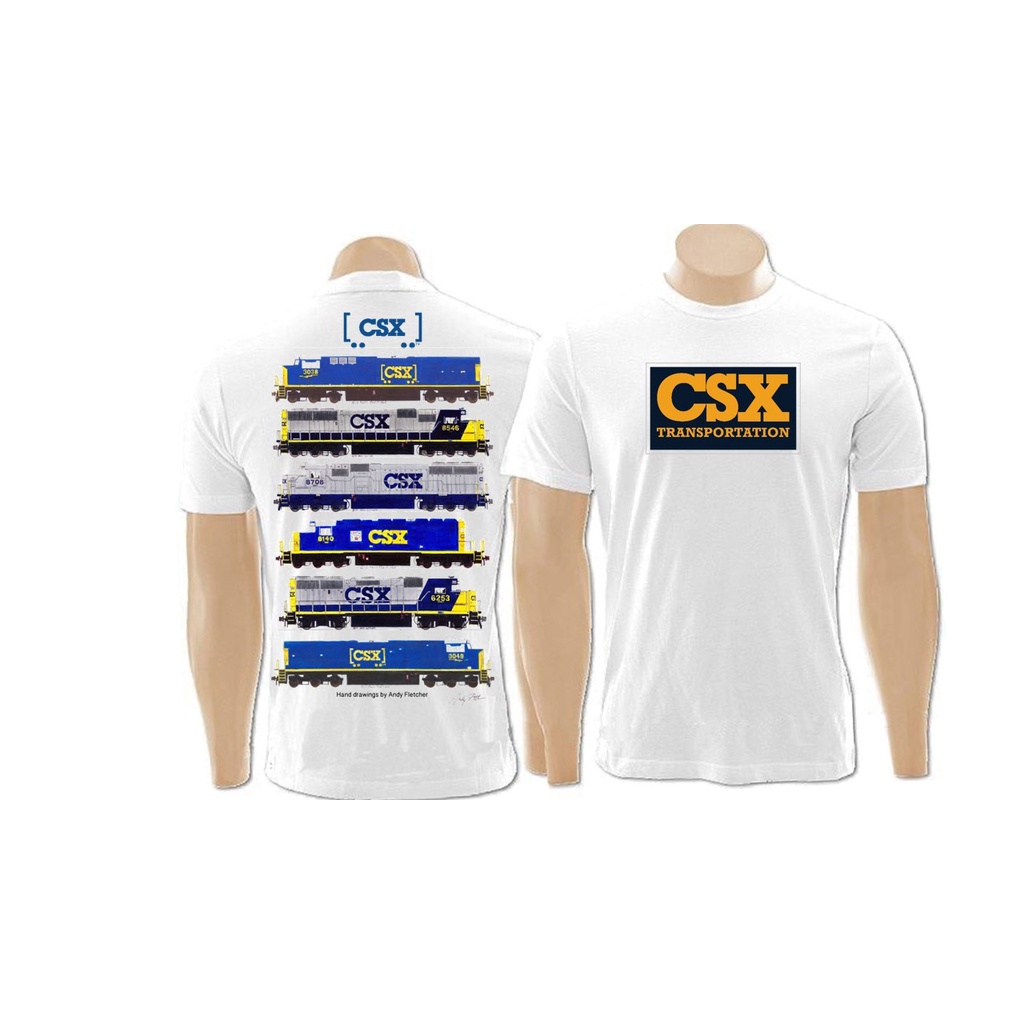 Camisa Camiseta CSX Trem Ferrovia Adulto Infantil Plus Size | Shopee Brasil
