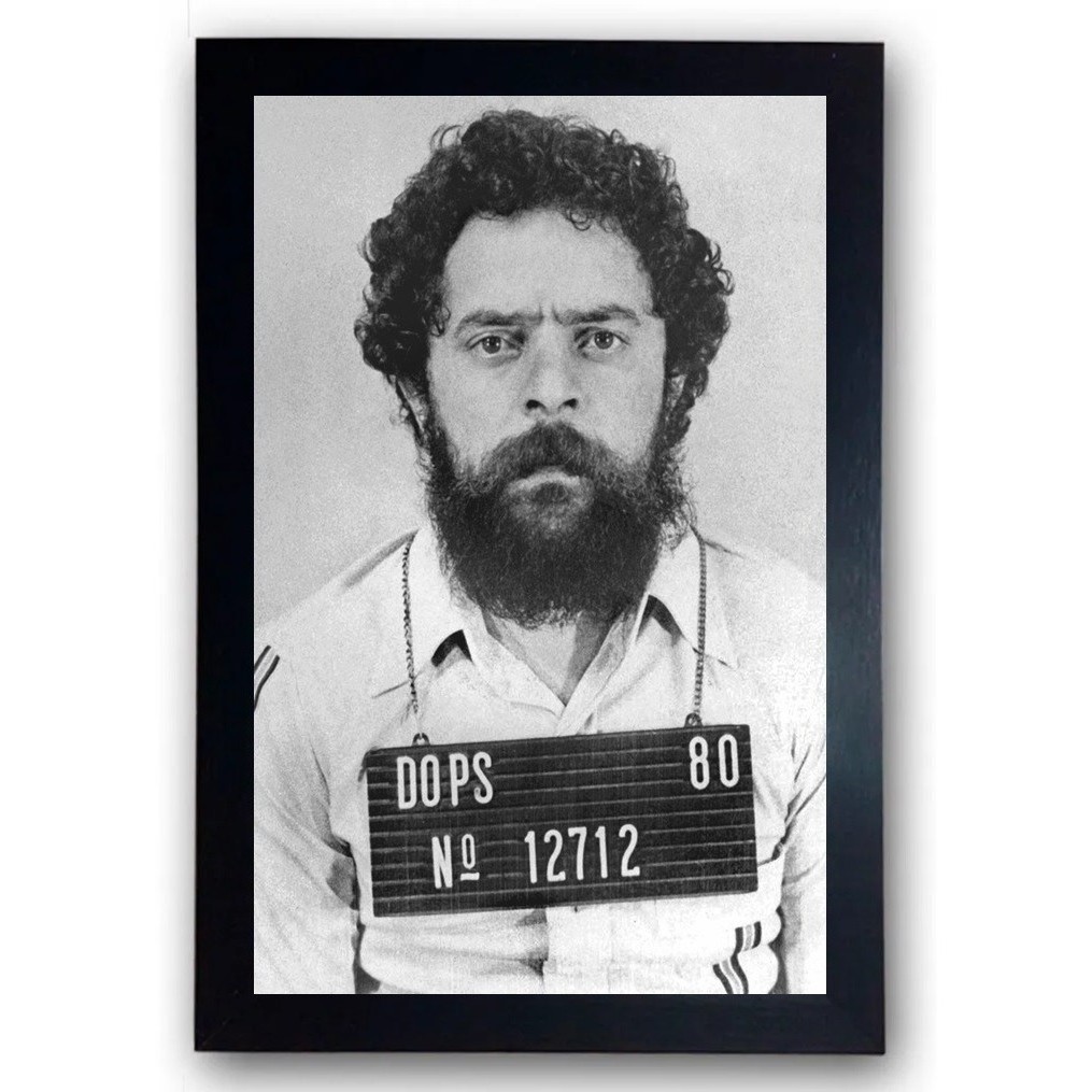 Quadro Lula Anos 80 Moldurado 20x30cm | Shopee Brasil