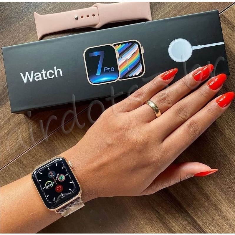 Smartwatch W37 Pro Série 7 Com Pulseira Extra Display Infinite Wearfit ...