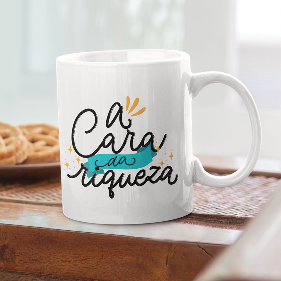 Caneca A Cara da Riqueza | Shopee Brasil