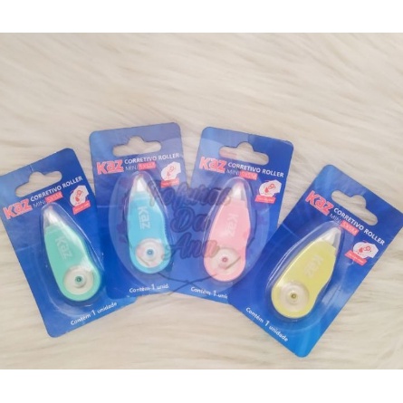 Mini Fita Corretiva, Errorex Corretivo Branquinho, Fita Pastel KAZ, com ...