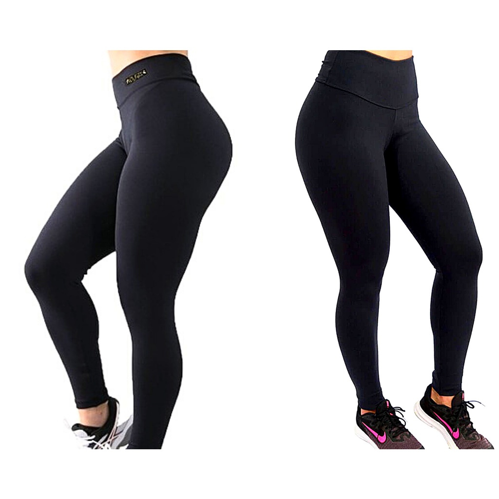 Calça Legging Preta Academia E Casual , Otimo Para Dia A Dia E Academia ...