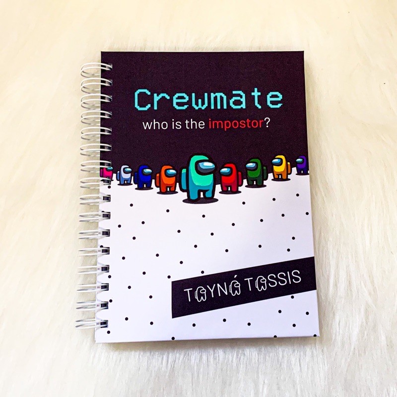 Caderno Among Us personalizado com seu nome | Shopee Brasil