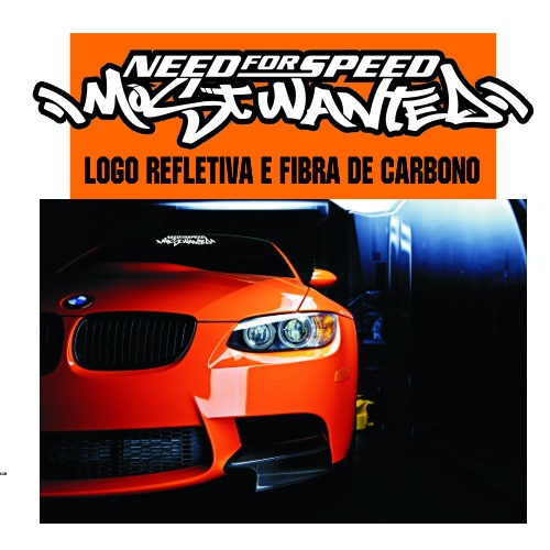 Sticker adesivo e refletivo – Jogo NEED FOR SPEED MOST WANTED – Logo ...