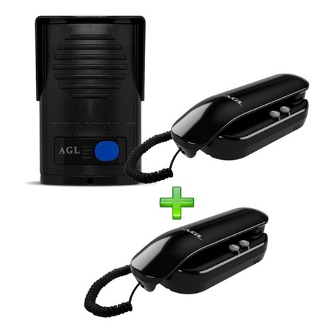 Kit Interfone Agl Com 2 Monofones (principal + Extensão) | Shopee Brasil