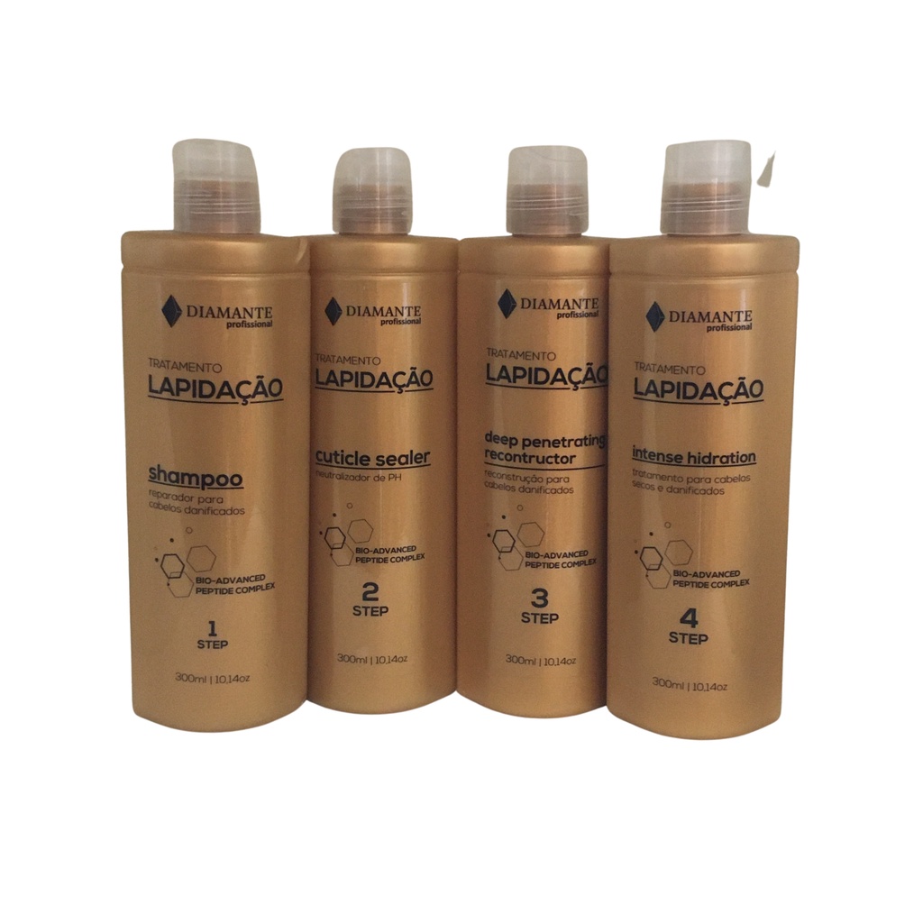 Kit Linha Lapidação Capilar Diamante Profissional | Shopee Brasil