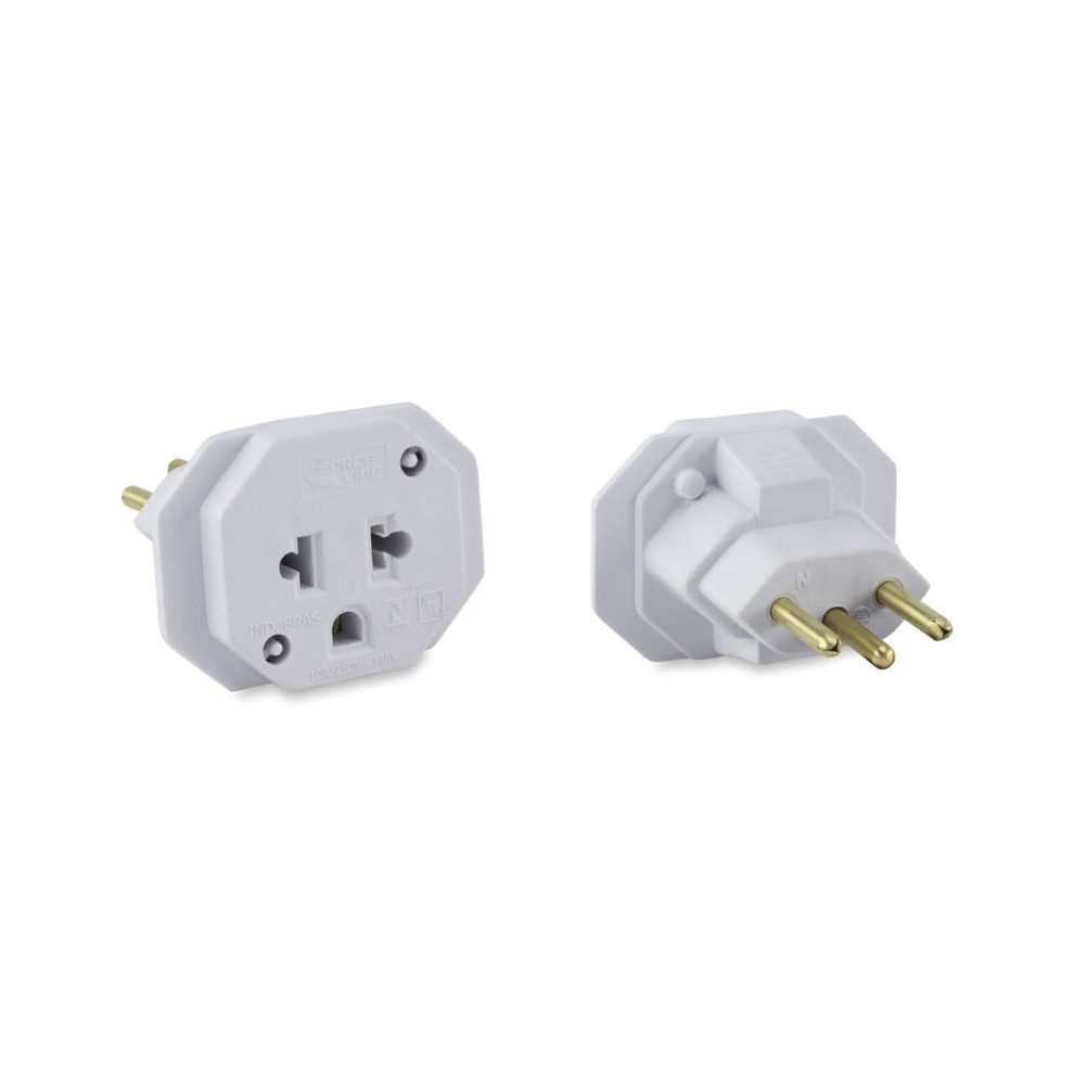 Adaptador de tomada 10A ABNT Padrão Antigo para Padrão Novo Tomada selo ...