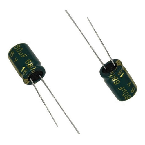 Capacitor Eletrolítico 680uf X 16v Kit 10 Peças Placa Mae | Shopee Brasil