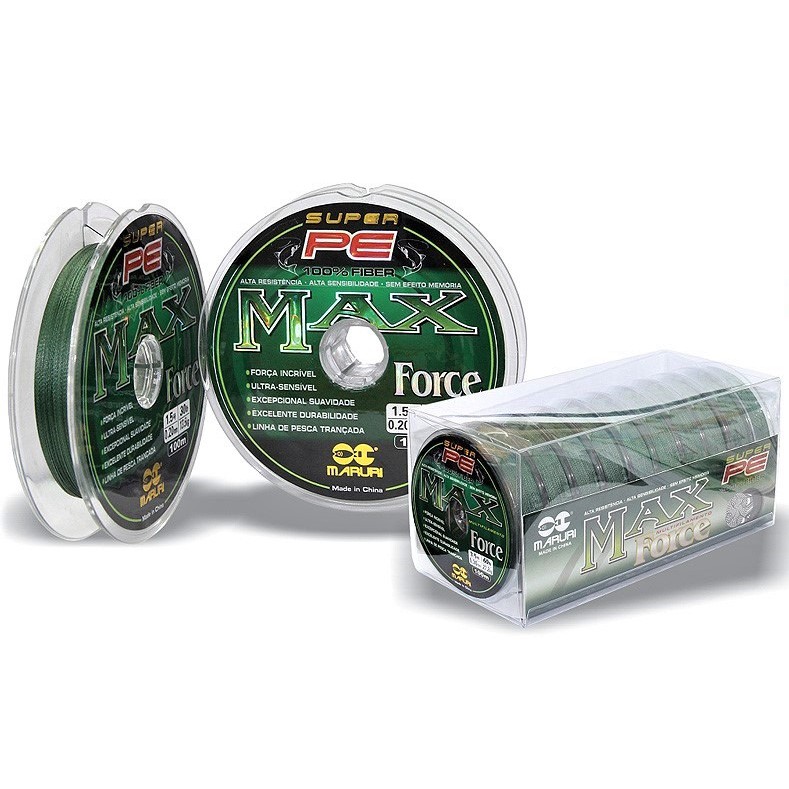 Linha Multifilamento 4x Maruri Max Force PE 100m - Varias Medidas | Shopee Brasil