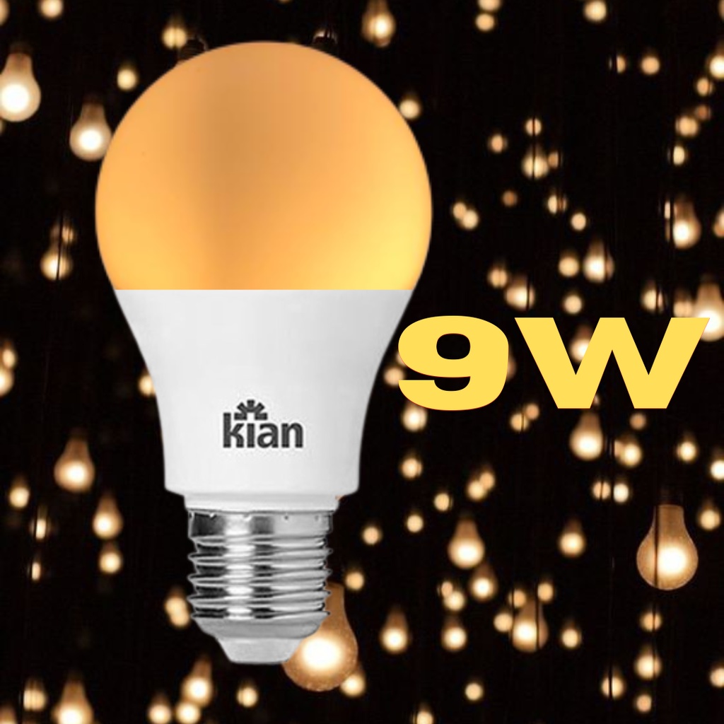 Lampada LED 9w Amarela 3000K Bivolt Economica | Shopee Brasil