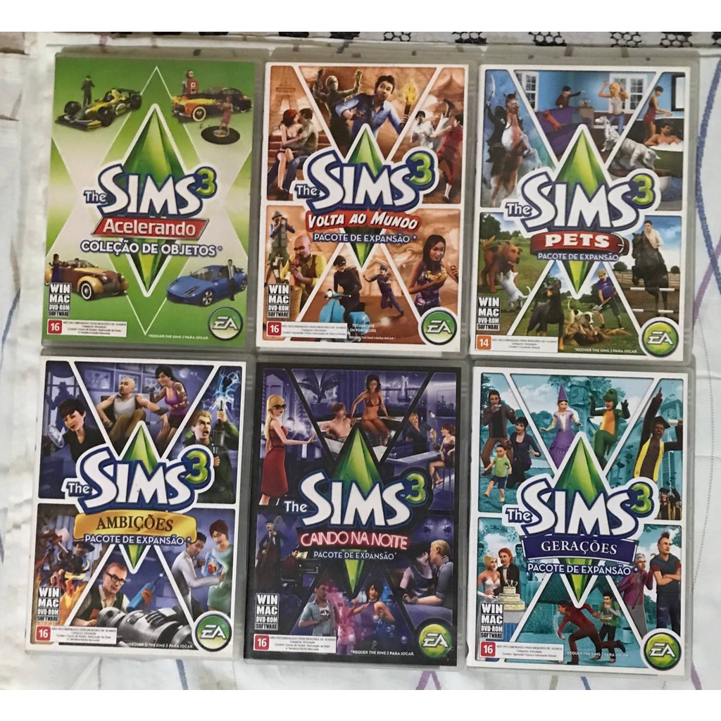 DVD de expansões do The Sims 3 (Original) | Shopee Brasil