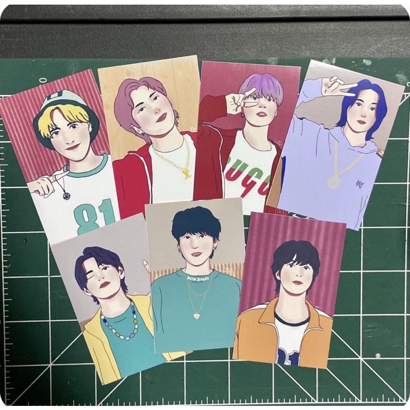 kit photocards bts butter cartoon | Shopee Brasil