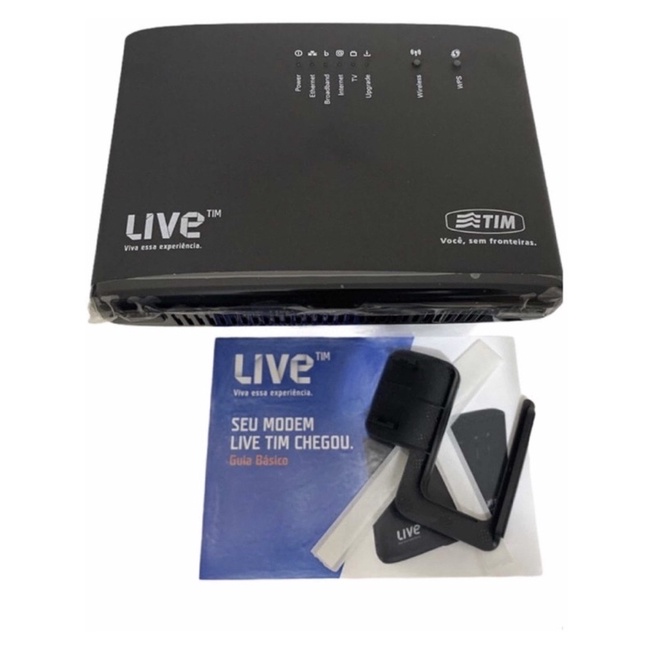 Roteador Wi-Fi Tim Live Tg588v -v2 Technicolor - Novo | Shopee Brasil