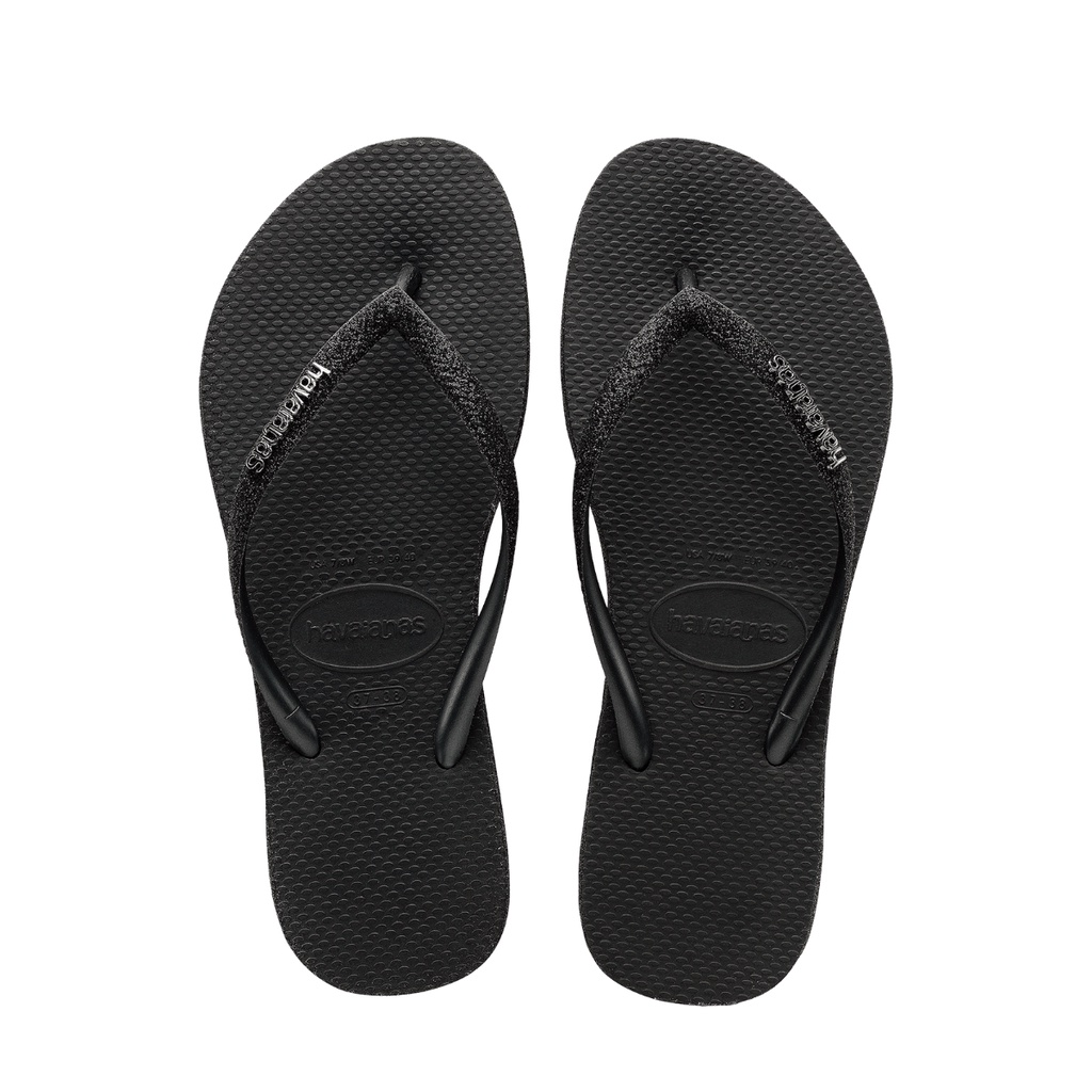 HAVAIANAS SLIM SPARKLE FC PRETO 35/36 | Shopee Brasil