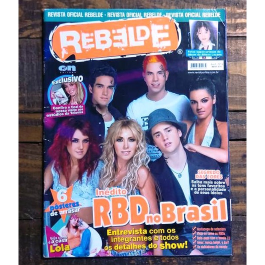Revista Oficial Rebelde [RBD no Brasil] | Shopee Brasil