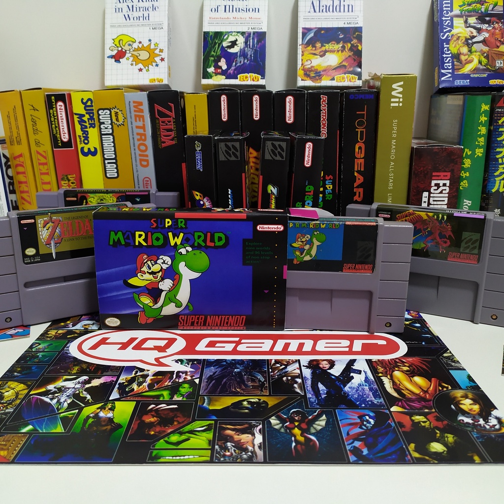 Super Mario World - Mini Box do Jogo BR (Super Nintendo) | Shopee Brasil