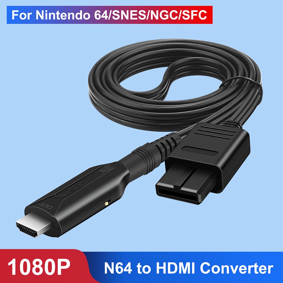 Cabo Compatível N64 Para HDMI Adaptador Com Nintend 64 Super SNES E NGC ...