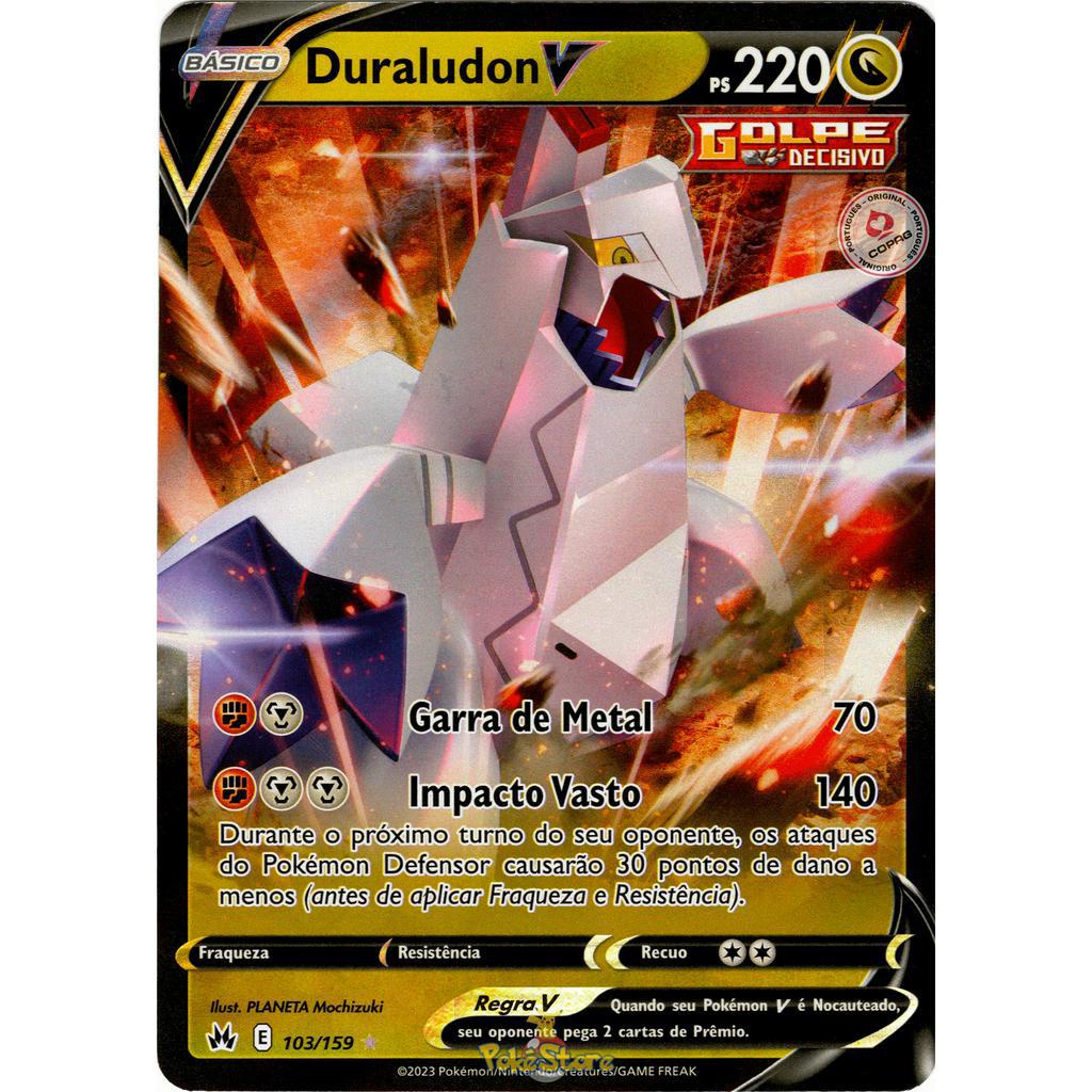 Carta Pokemon Duraludon V Português Card Original Copag Céus em ...