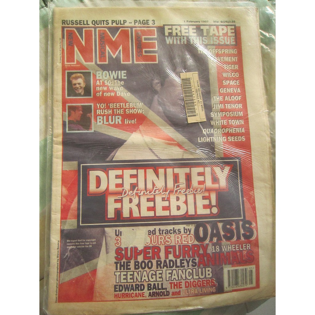 Revista NME 01-02-1997 OASIS BLUR | Shopee Brasil