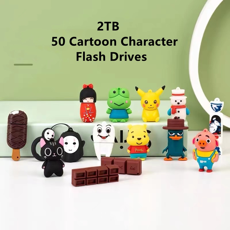 Pendrive 2TB USB Dos Desenhos Animados Flash Drive 50 Tipos De ...