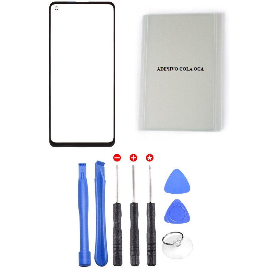 Tela Frontal de Vidro ORIGINAL SEM Touch e Display LCD para A21S A217 Sm-A217M/DS + Cola OCA e ...