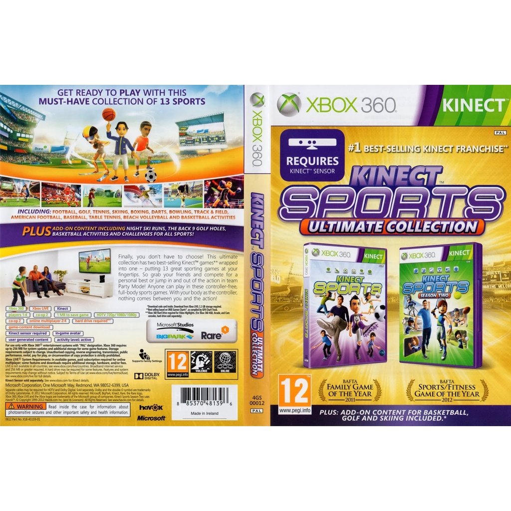 Kinet sports ultimate collection P/ XBOX360 (LTU/LT/JTAG/RGH) | Shopee ...