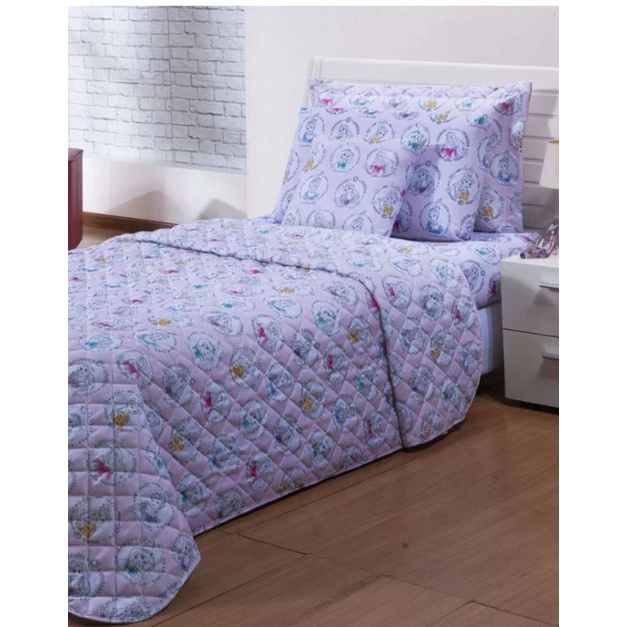 kit colcha de solteiro Princesas Disney 2 pcs | Shopee Brasil