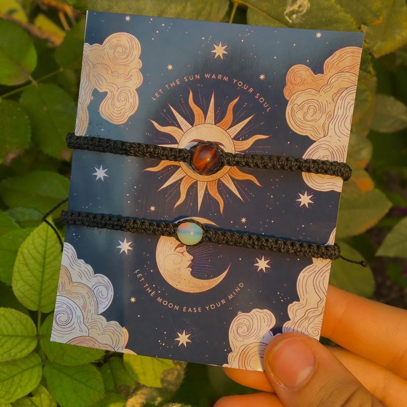 Parzinho de Pulseiras Sol e Lua | Shopee Brasil