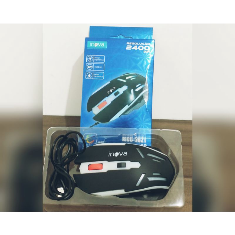Mouse gaming com LED com alto desempenho! | Shopee Brasil