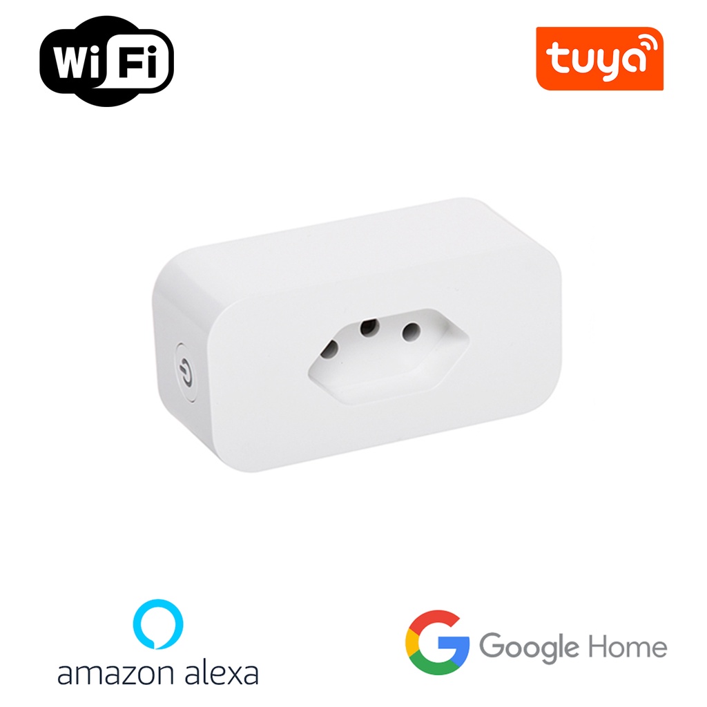 Tomada inteligente wifi 16A com medidor de consumo smart tuya smartlife ...