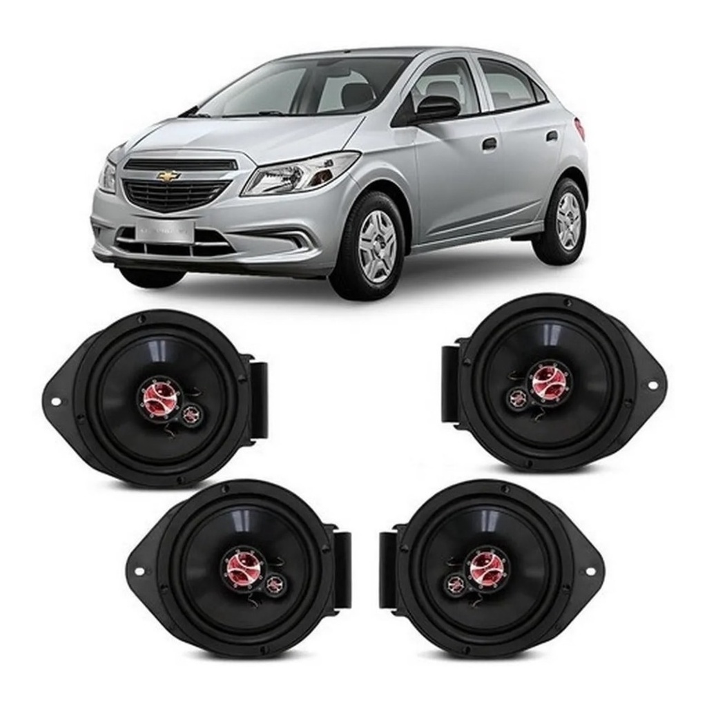 Kit Alto Falante Foxer Onix Cobalt Cruze Sonic Spin 6 Polegadas 240W ...