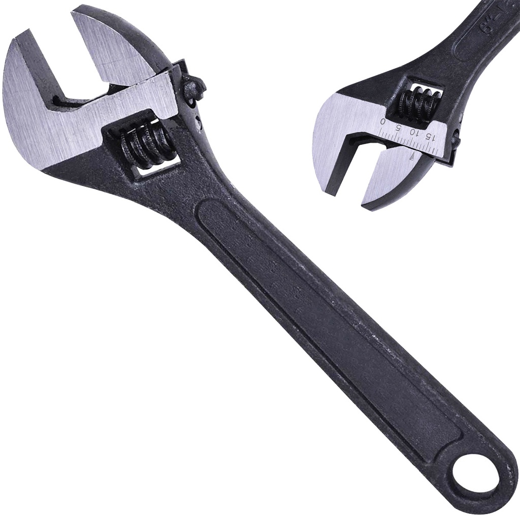 Chave Inglesa Ajustável Fosfatizada 6 Polegadas 150mm em Aço Carbono ...