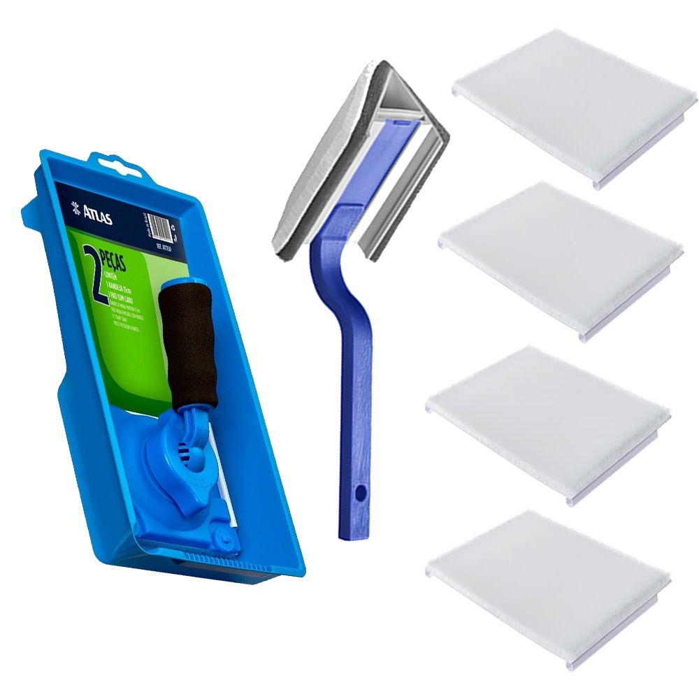 Kit Pad Recorte 360º + Bandeja + 4 Refis + Pad Canto Atlas | Shopee Brasil