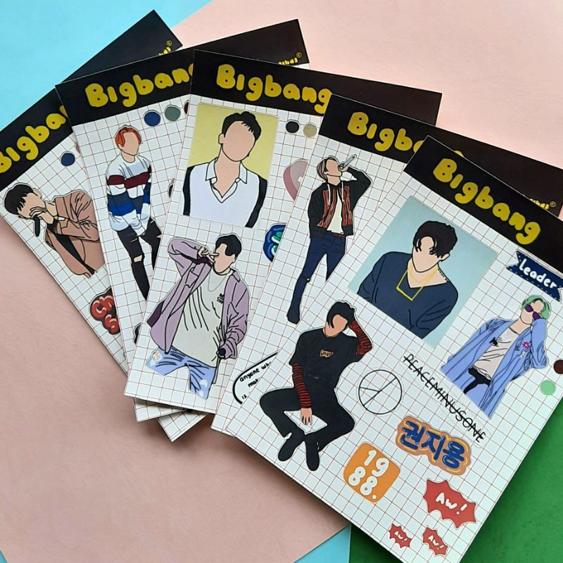 BIGBANG STICKER KPOP (g.d , Topo , taeyang , Umngri , daesung) | Shopee ...