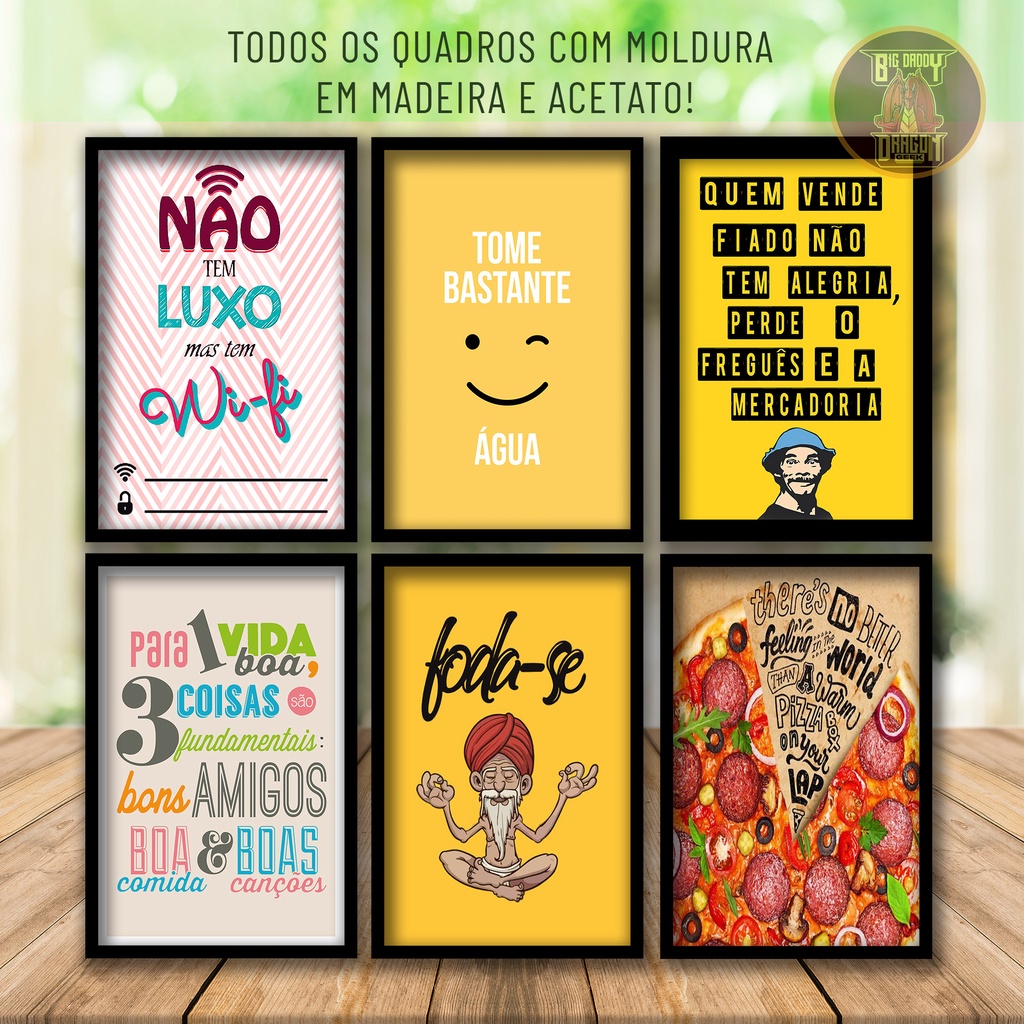 Placa Decorativa Personalizada Tema Divertidas Humor Memes Lote 01 ...