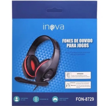 Fone Gamer / Headset Gamer Com Microfone Inova FON-8729 Estéreo ...
