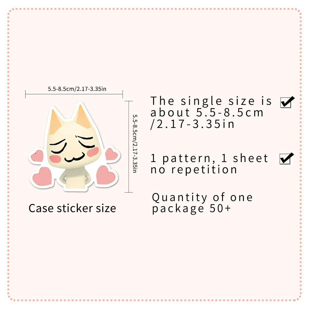 50Pcs Cute Inoue toro White Cat Graffiti Adesivos À Prova D'água Para ...