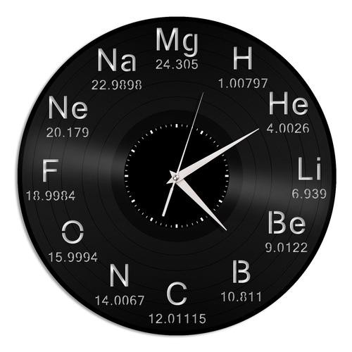 Tabela Periódica Química Relógio Disco Vinil Decoração Presente ...