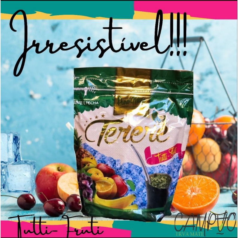 Erva Tereré Puro Mate - Tutti-Frutti- 500g | Shopee Brasil
