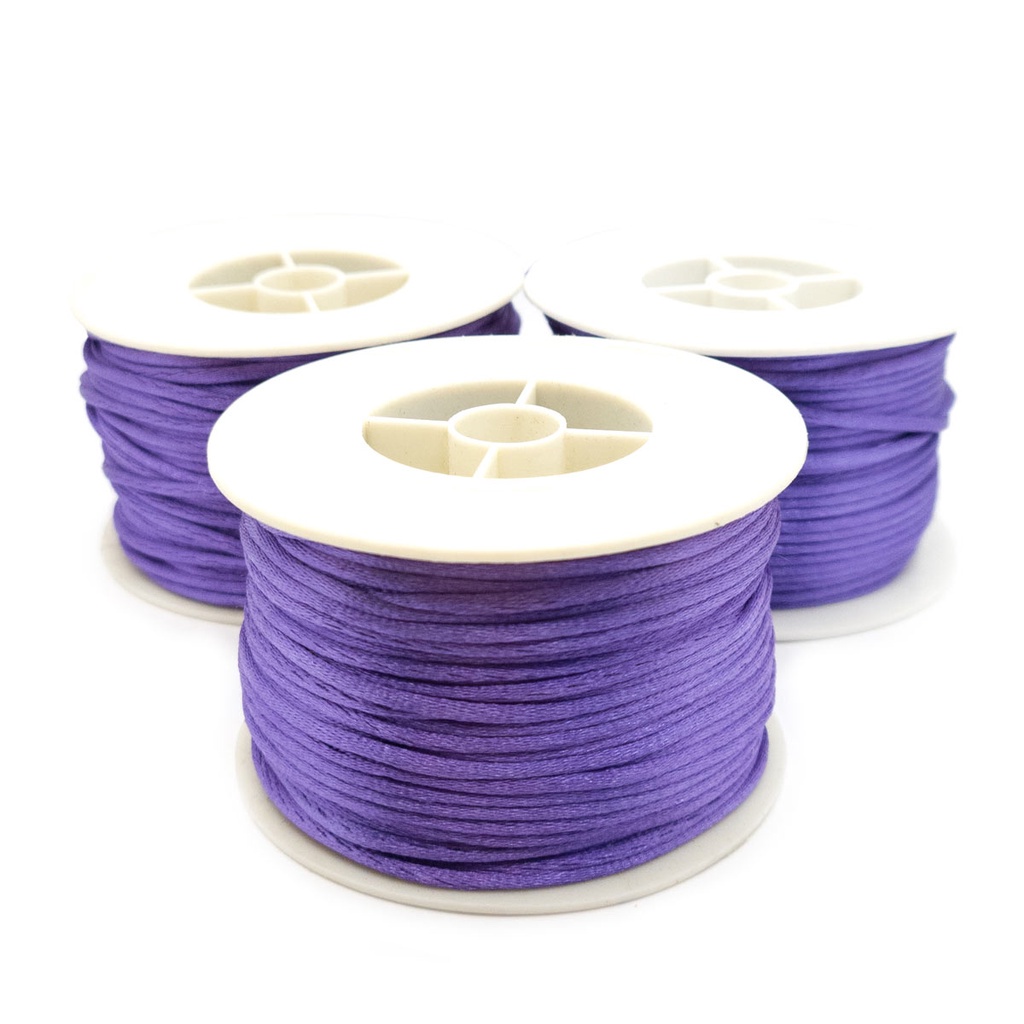 Linha Fio Cetim Roxo 2mm Cordão Rabo de Rato 1 Rolo 45m 110g | Shopee ...