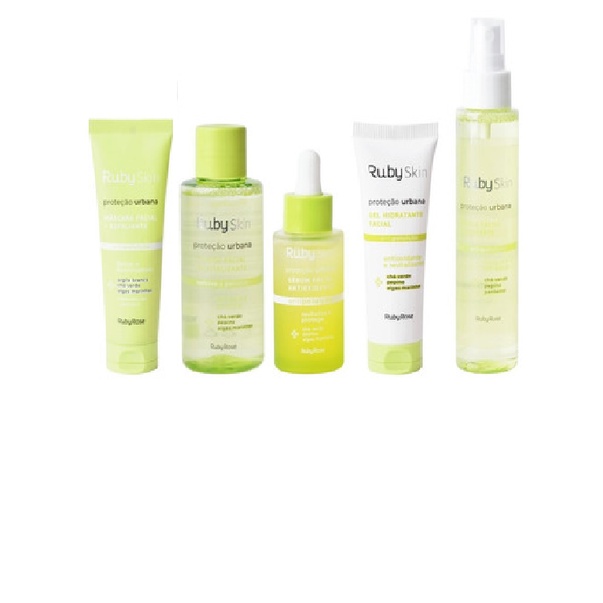 Linha Ruby Rose Skin Care Proteção Urbana Kit 5 itens | Shopee Brasil
