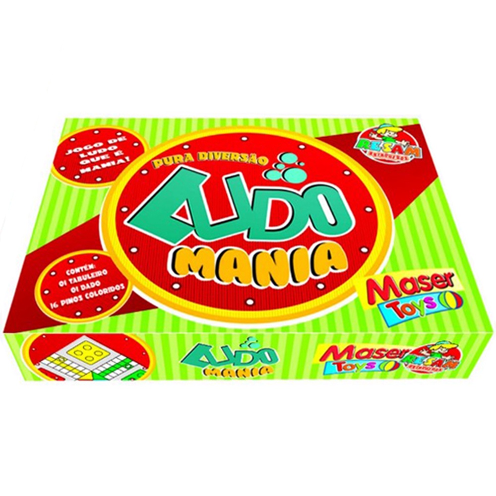Jogo Ludo Mania - Pura Diversão - Resam Brinquedos | Shopee Brasil