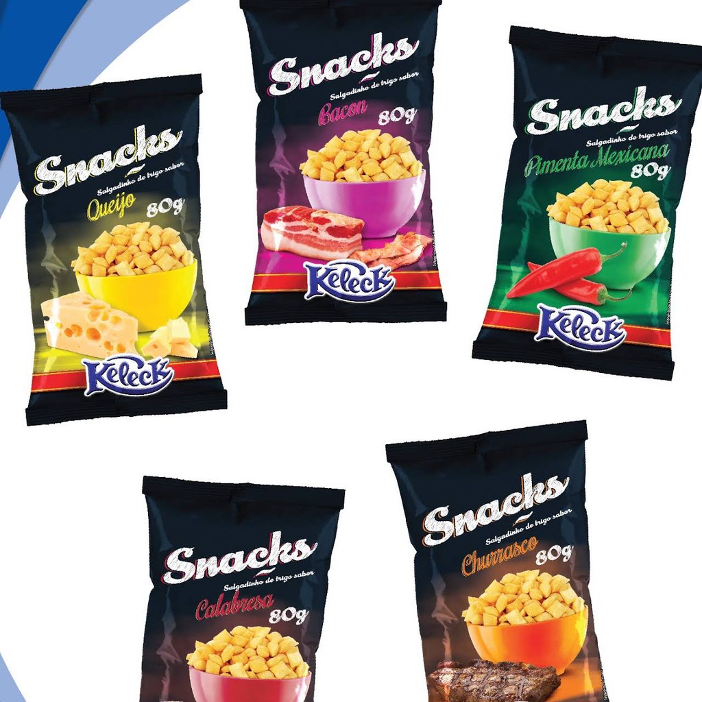 Salgadinho De Trigo Snacks Keleck 45g sabores na variação | Shopee Brasil