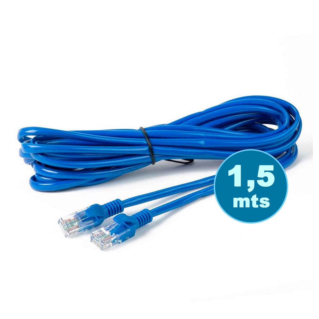 Cabo Fio Internet Rede 1,5 Metros C/conector Nas Pontas Rj45 | Shopee ...