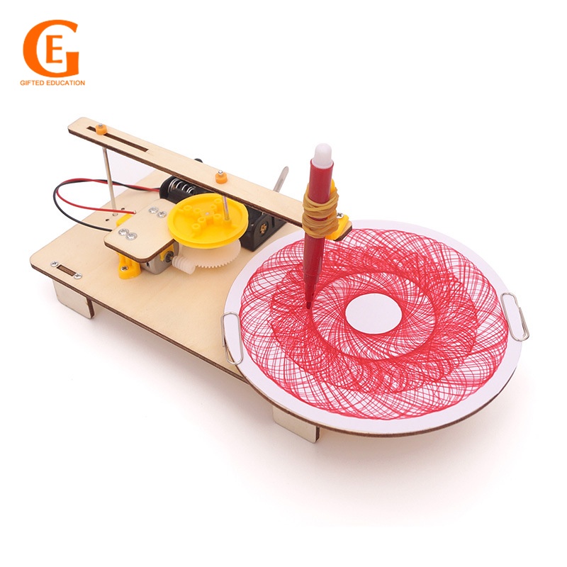 GIFTED EDUCATION Kids Creative DIY Assembled Electric Plotter Kit ...