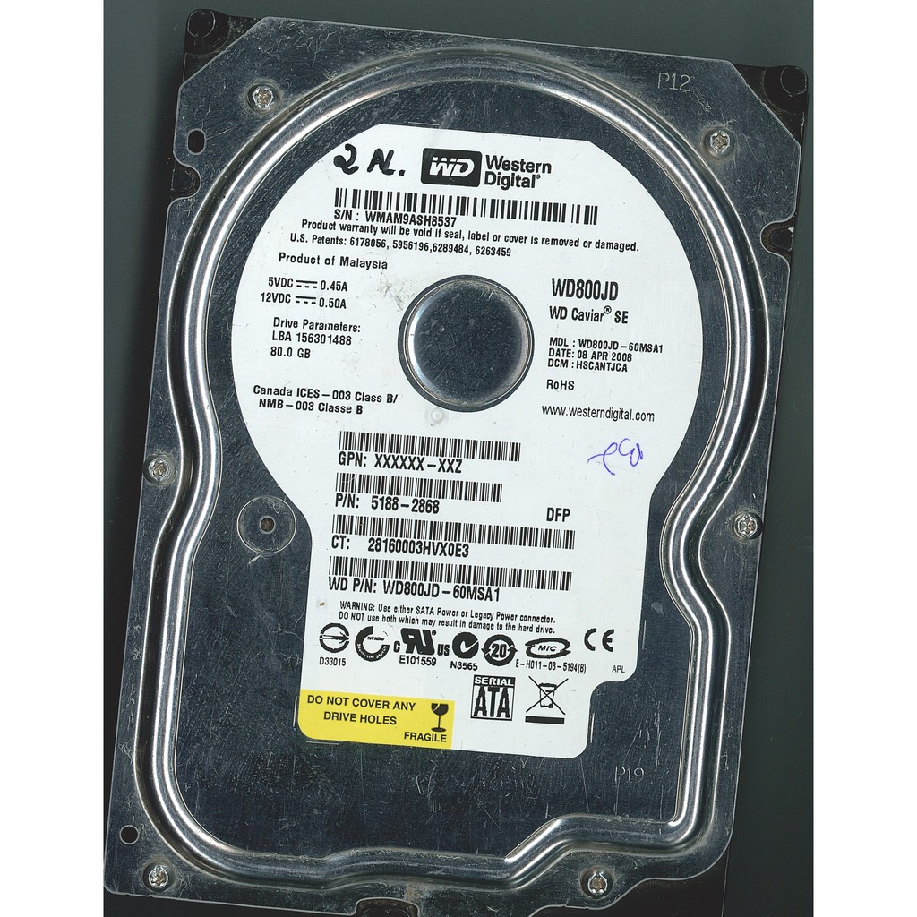 Placa Lógica Western Digital WD800JD | Shopee Brasil