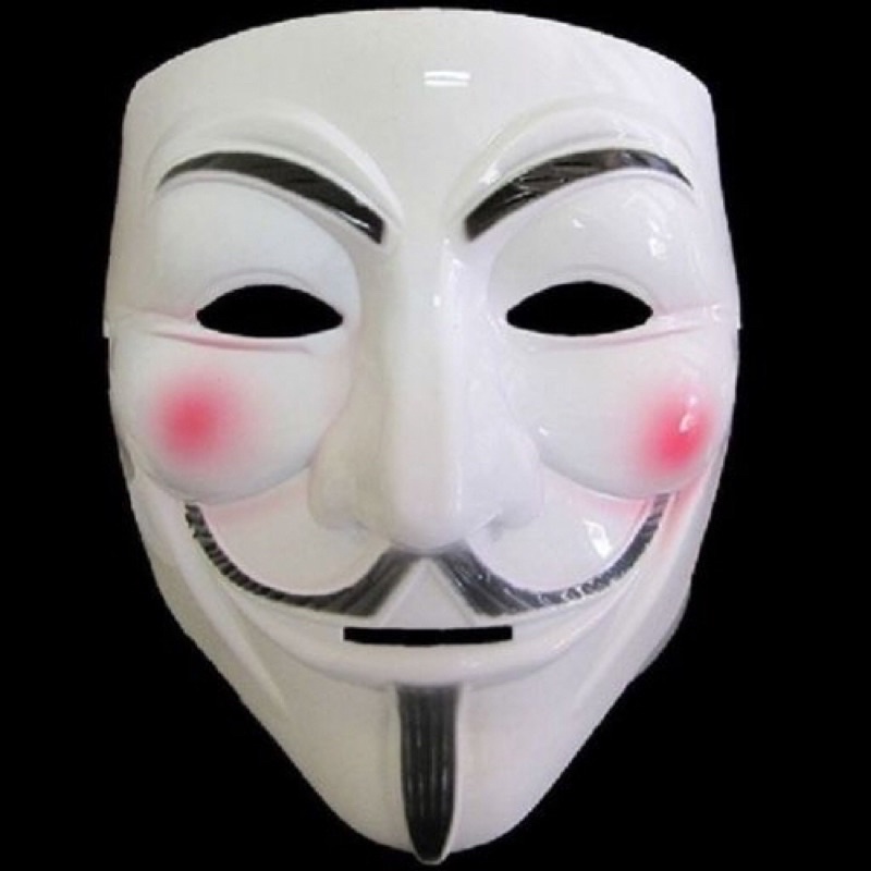 Máscara Anonymous - Fantasia V De Vingança - Cosplay | Shopee Brasil