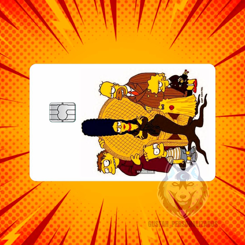 Adesivo para Cartão de Crédito e Débito, Skin com o tema The Simpsons ...