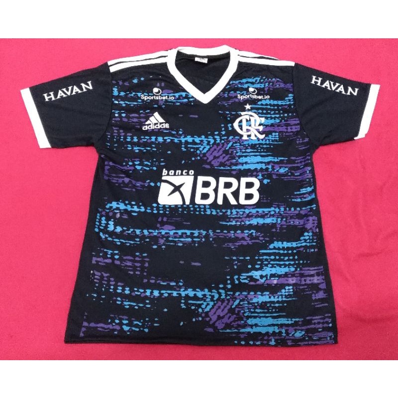 Camisa Flamengo Adulto Preta/Azul/Roxo | Shopee Brasil