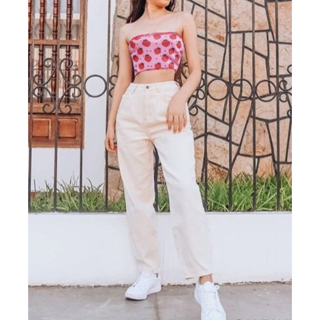 cropped soft girl suco de morango kawaii tumblr aesthetic | Shopee Brasil